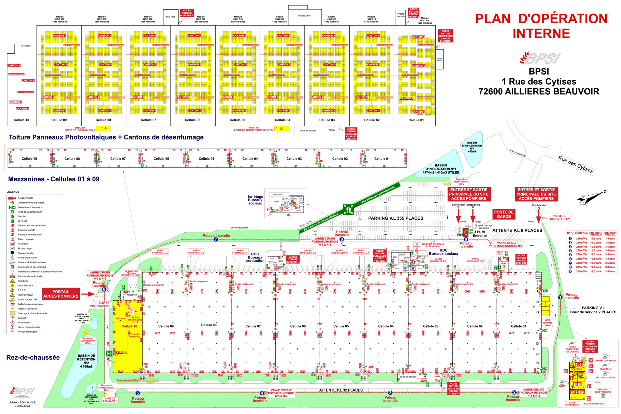 BPSI – Consignes et plans de sécurité incendie